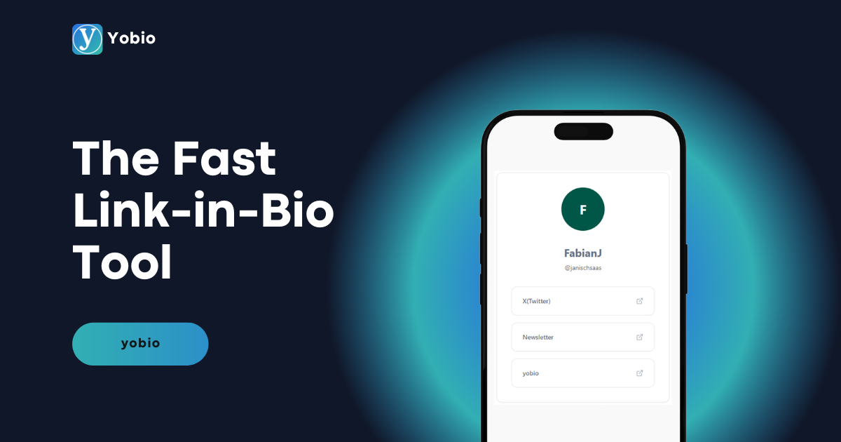 Yobio – Minimal Link in Bio Tool